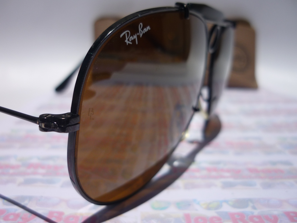 Ray Ban Shooter Black Chrome B15 TGM 62mm[SOLD] ~ Joe Ray Ban