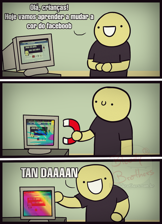 Meme Comics: Como mudar a cor do seu face