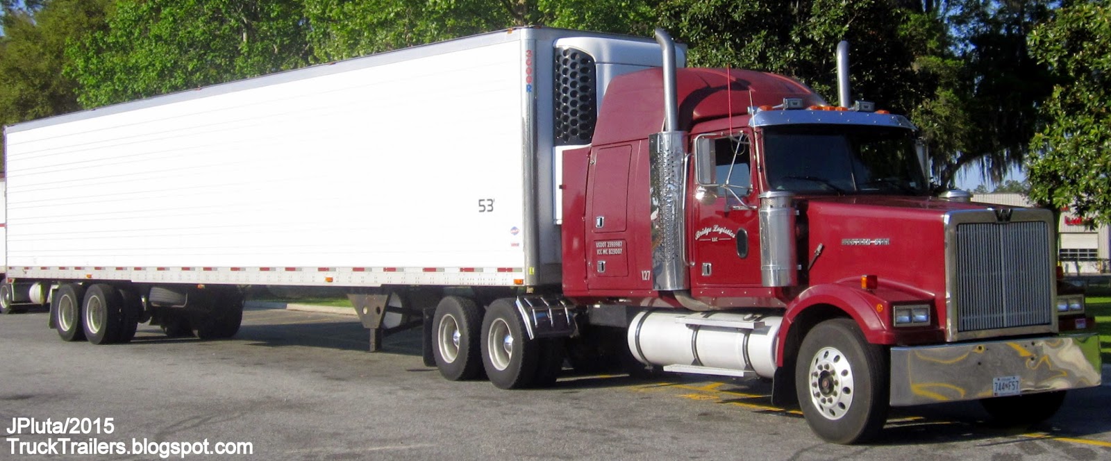 TRUCK TRAILER Transport Express Freight Logistic Diesel Mack Peterbilt ...
