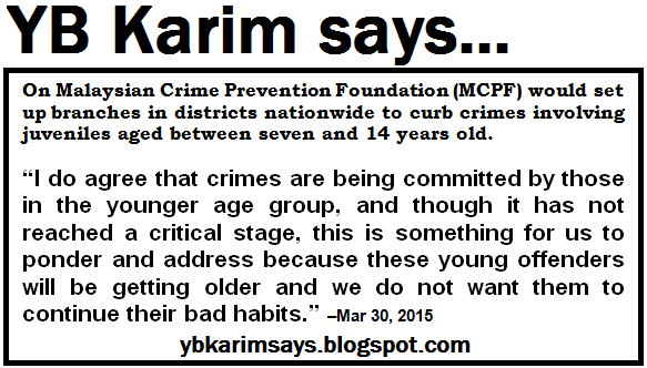 YB Karim says...: Abdul Karim: Setting up district-level MCPF the right ...