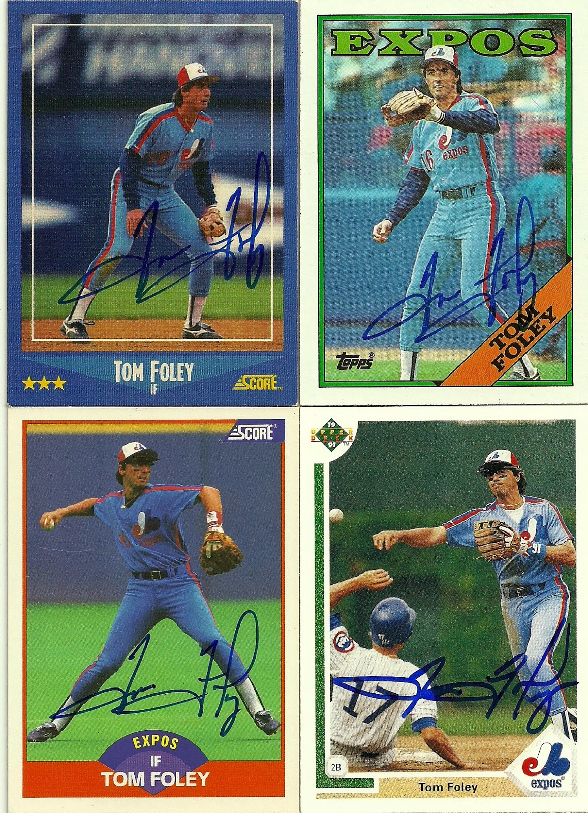 Hell's Valuable Collectibles: Tom Foley: 4 Autographed Cards