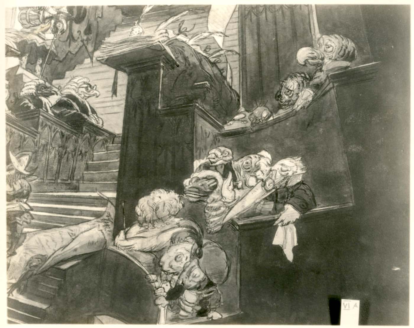 Vintage Disney Alice in Wonderland: David Hall Story Art Stills - Alice ...