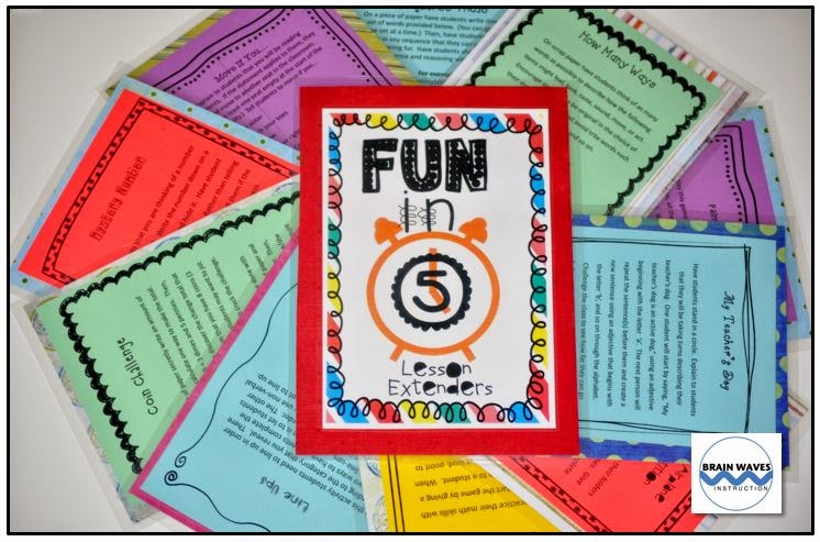 Brain Waves Instruction: Lesson Extenders to Save the Day (or lesson)