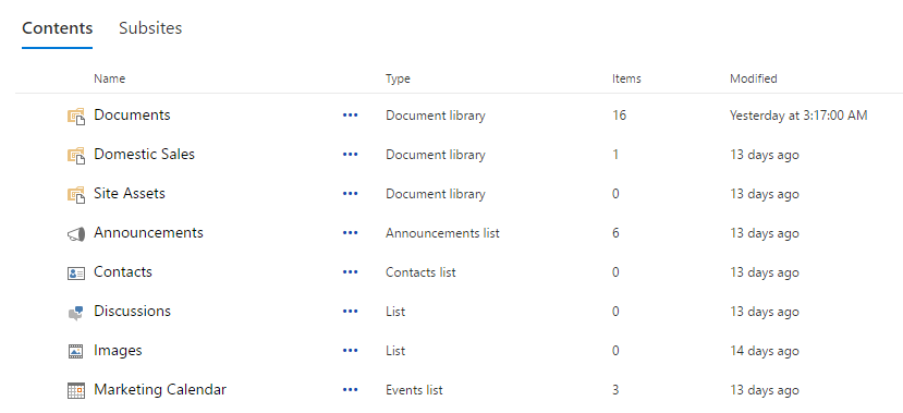 SharePoint Rapt: Redesigned Site Contents page in SharePoint Online