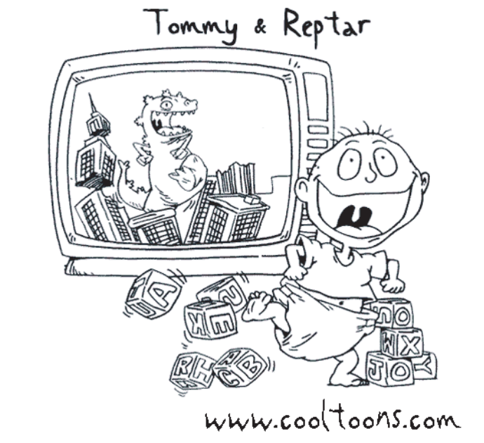 Rugrats Reptar Coloring Pages