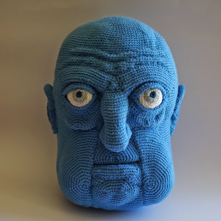 Kim Lapsley Crochets: Completed Large Blue Head