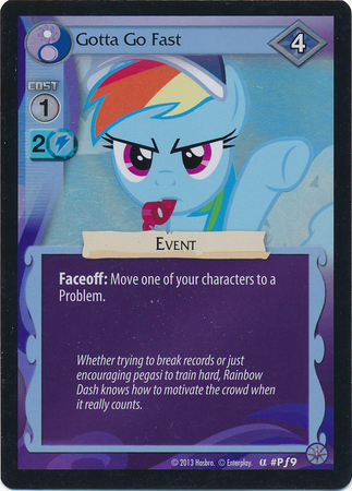 My Little Pony Gotta Go Fast Premiere CCG Card | MLP Merch