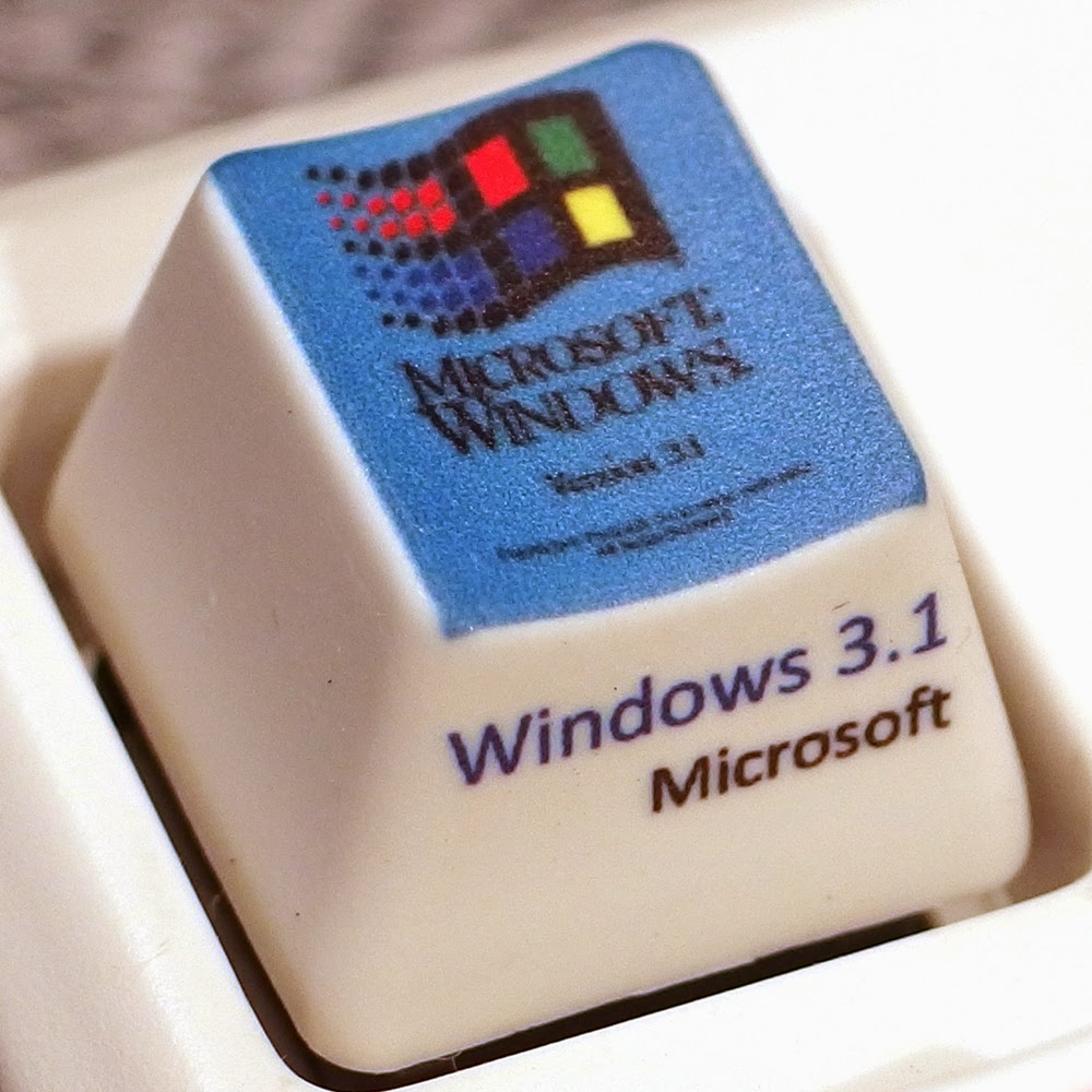 Keycap DIY: ESC keycap Windows 3.1's boot screen