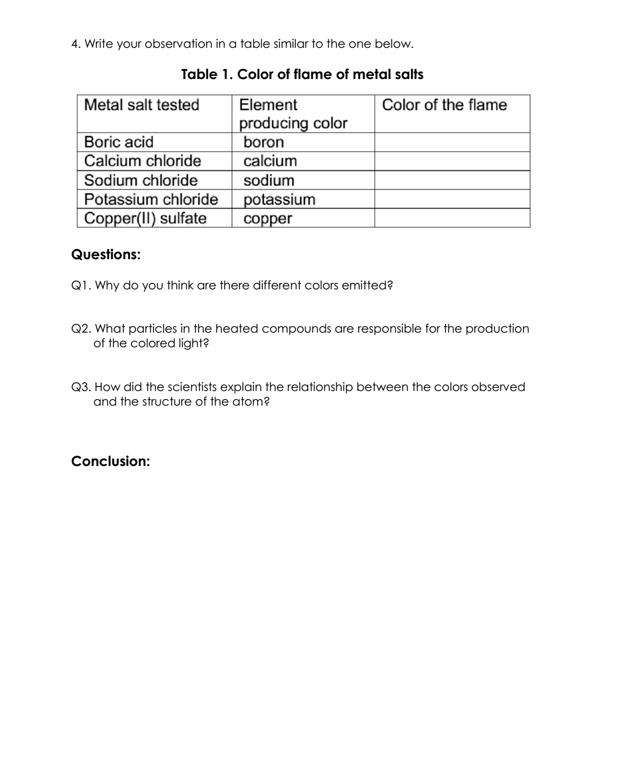 Science Concepts and Questions (K to 12): Electronic Structure of ...
