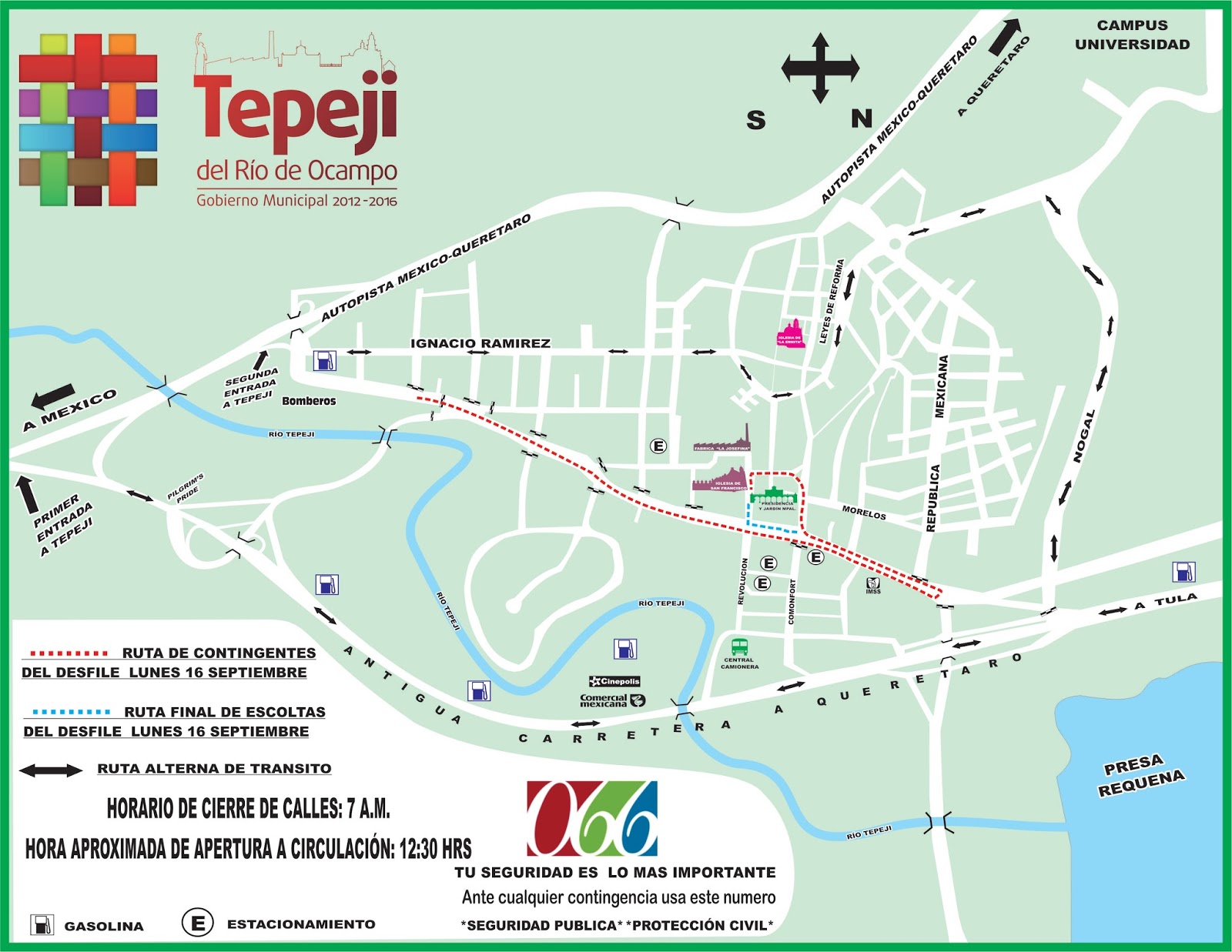 rumbos semanario: Programa de Fiestas Patrias de Tepeji del Río