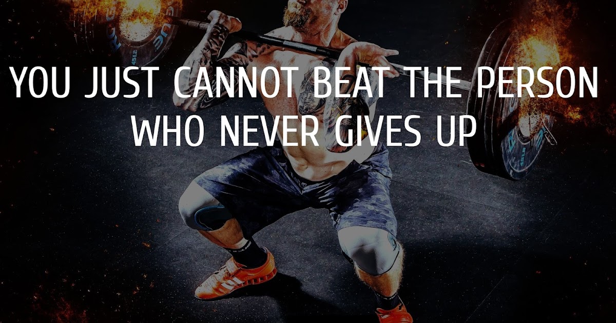 You just cannot beat the person who never gives up