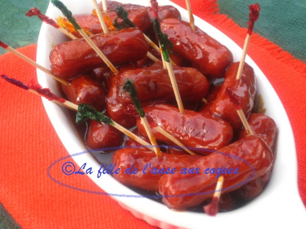 La fille de l'anse aux coques: SAUCISSES COCKTAIL À L’ÉRABLE ET AU ...