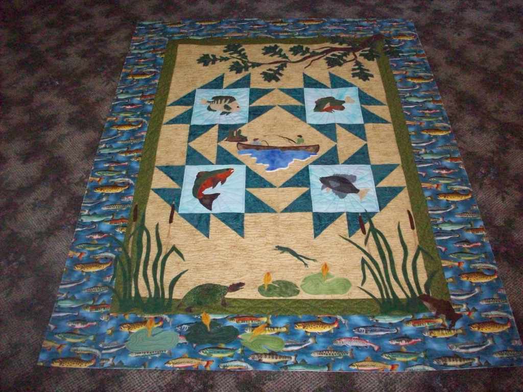 Quilts by Barb - News from Barb: Connie's Fishing Quilt