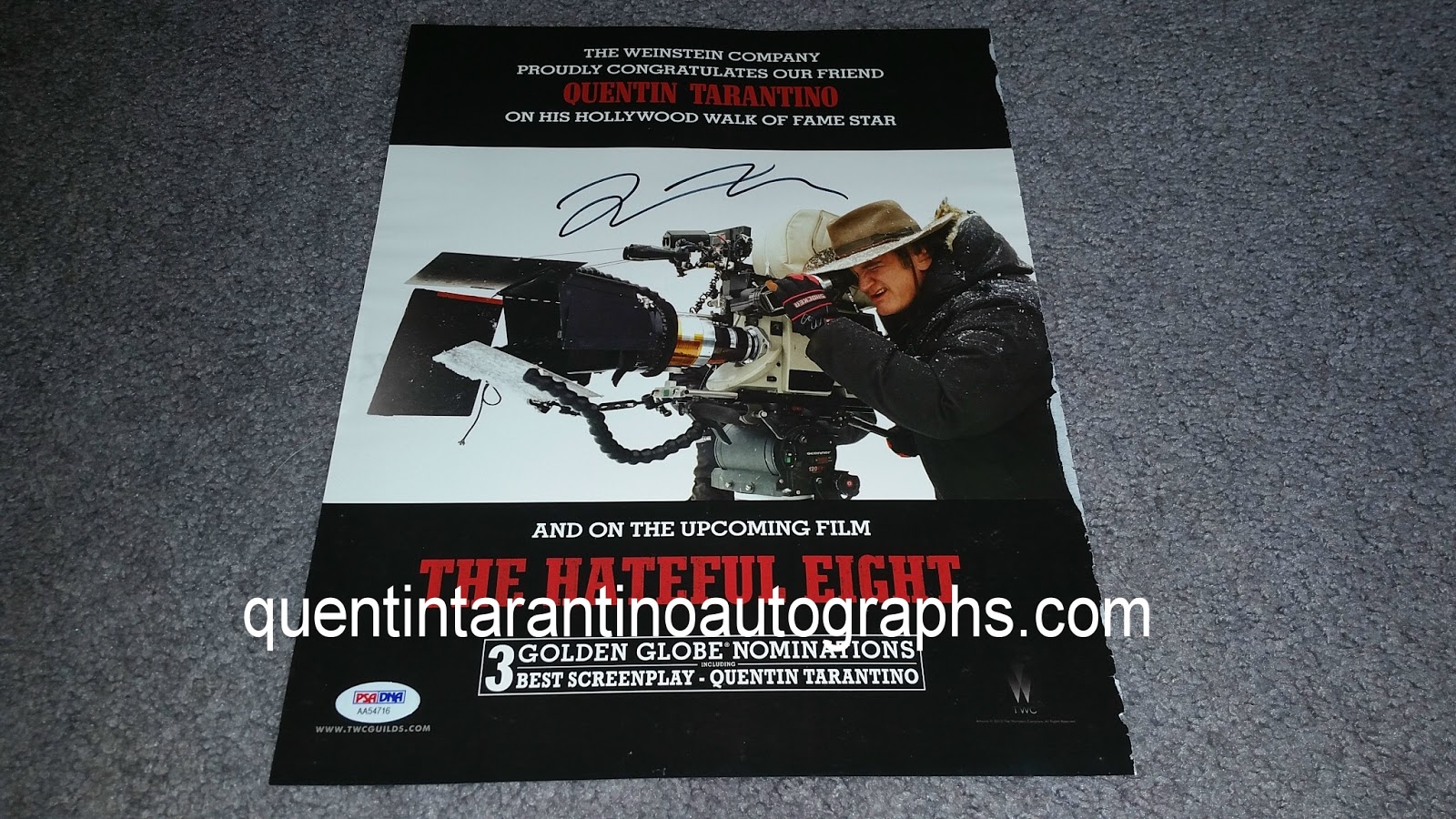 My Quentin Tarantino Autograph Collection: Quentin Tarantino