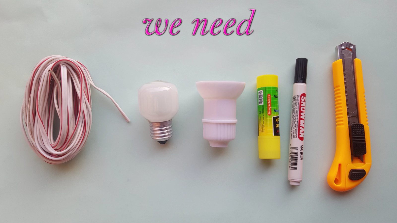 Electornic & Home made: How to make night lamp