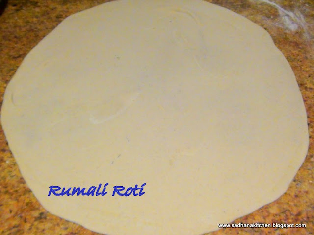 Madappalli - Temple's Kitchen: Rumali Roti