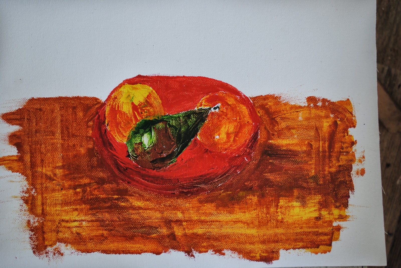 Helen's Painting OCA Blog: Different Ways of applying paint
