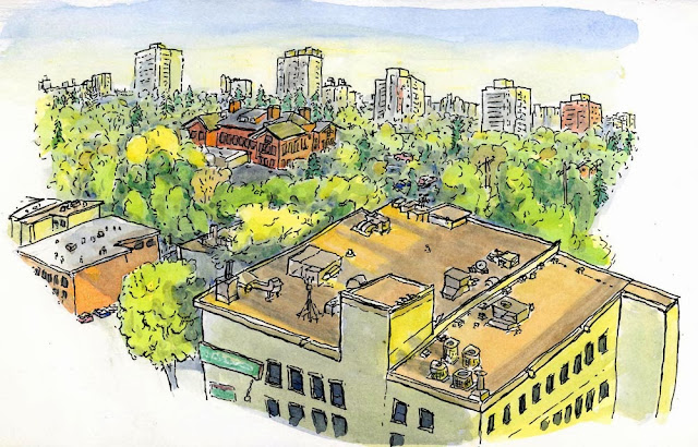Dave Huggard Drawings: Edmonton views