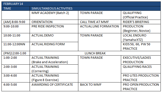 2015 PTT Motocross Challenge and Sports Riding Clinic | Feb 13-15 ...