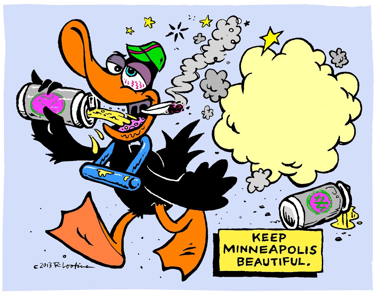 Residue Comics: Dopey Duck the Duck Huckster™ Spinning in a Wheel Near ...