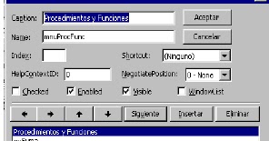 VISUAL BASIC: MENUS