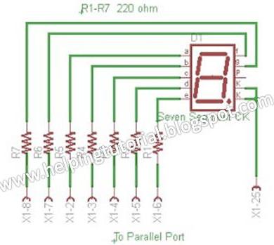 Helping Tutorial: Seven Segment Display with Parallel Port
