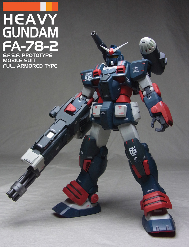 GUNDAM GUY: MG 1/100 Heavy Gundam - Painted Build