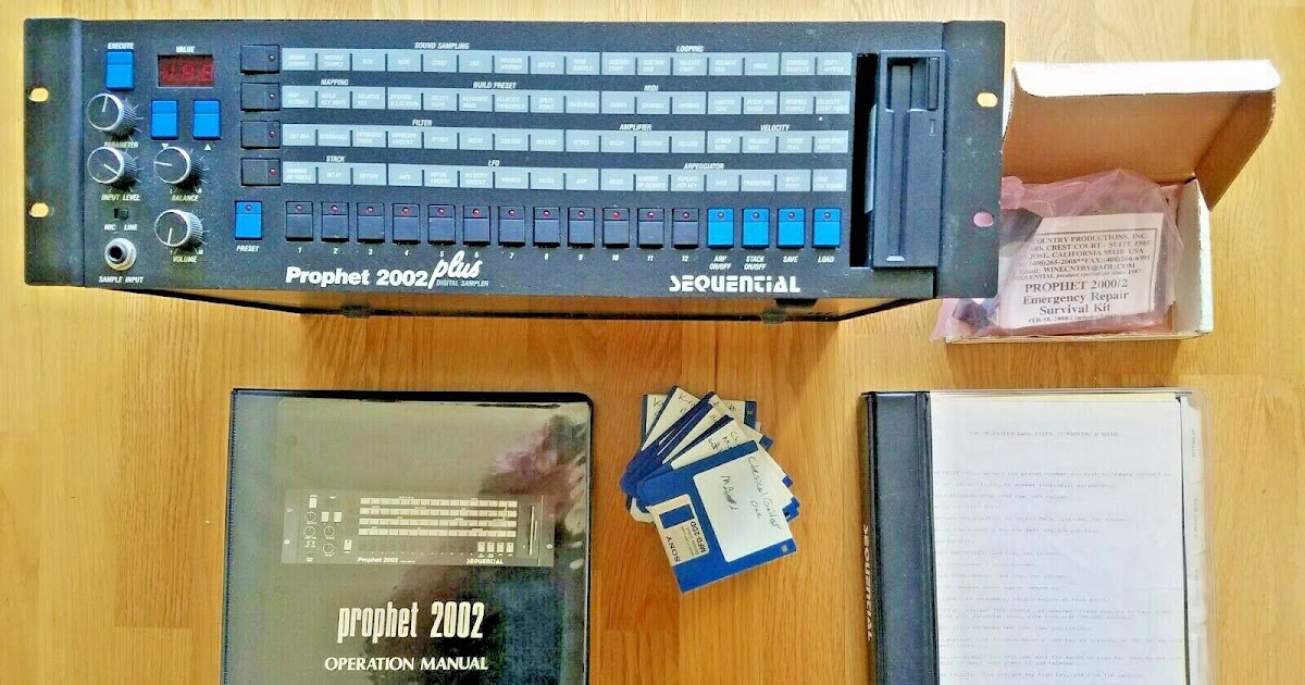 MATRIXSYNTH: Sequential Circuits Prophet 2002 Plus Rackmount Sampler w ...