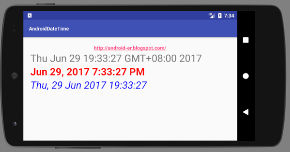 Android-er: Get system date/time and display in formatted form