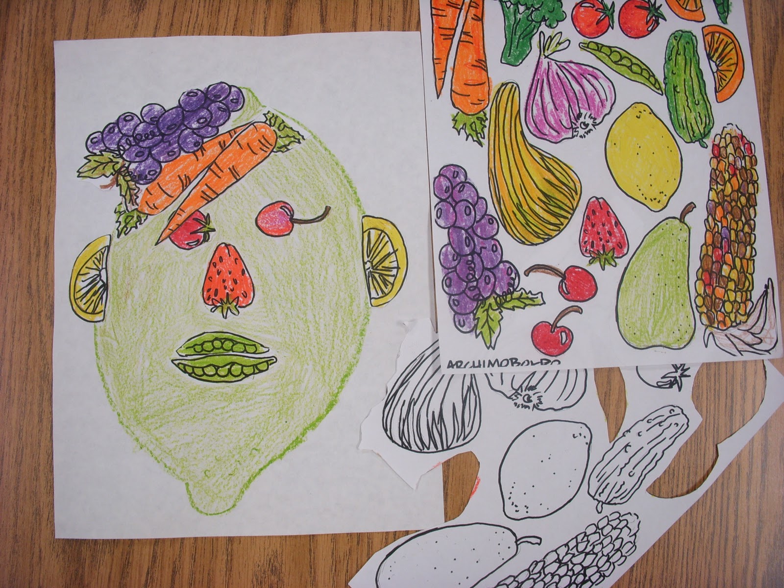 ARTASTIC! Miss Oetken's Artists: Arcimboldo Self Portraits