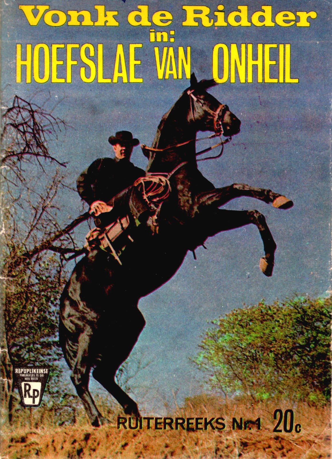 South African Comic Books: Photo Story Magazines - Ruiter in Swart