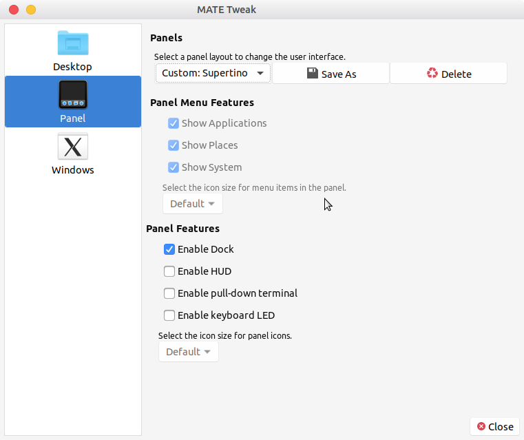MATE Desktop + Yosemite Theme Pack