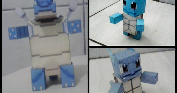 Krhonos Papercrafts: Blastoise Evolution Line - Pokecube mod