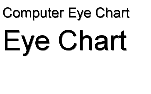Eye Chart - Computer Eye Chart