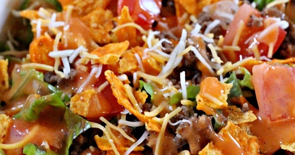 Jam Hands Doritos Taco Salad With Homemade French Dressing