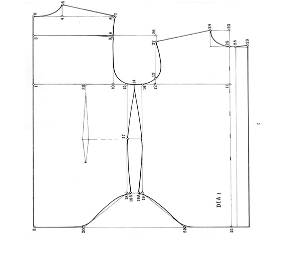 PCIU Textile Hunt: Principles of pattern making for a basic shirt.