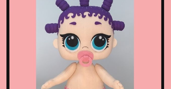 Boneca Lol Baby de Feltro com Molde para Presente Menina - Ideias Criativas