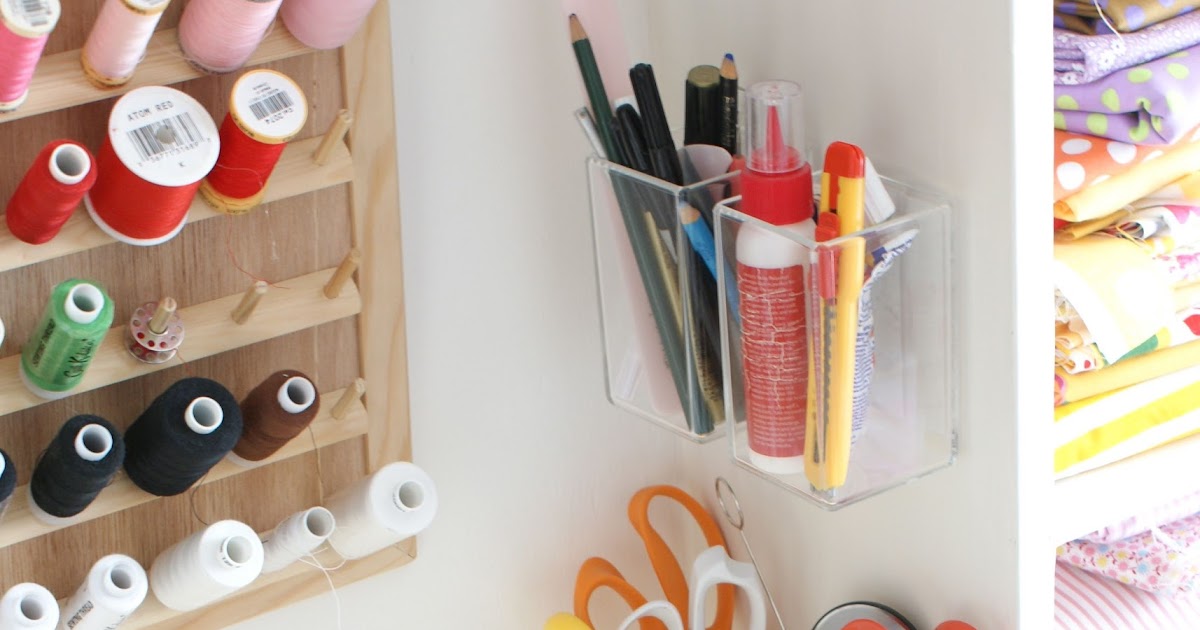 Craft Room Idea: Wall Storage