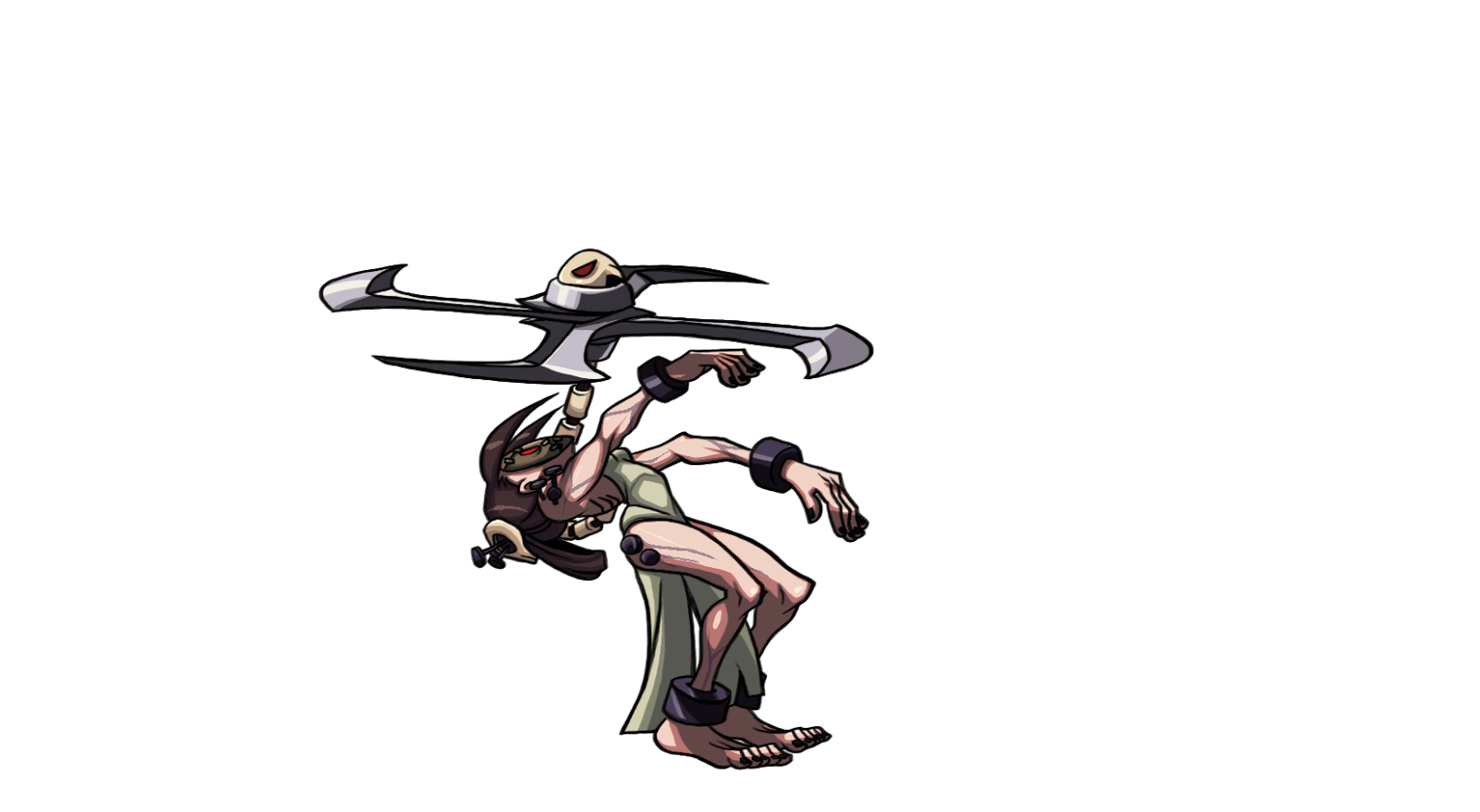 Anime Feet: Skullgirls:Painwheel