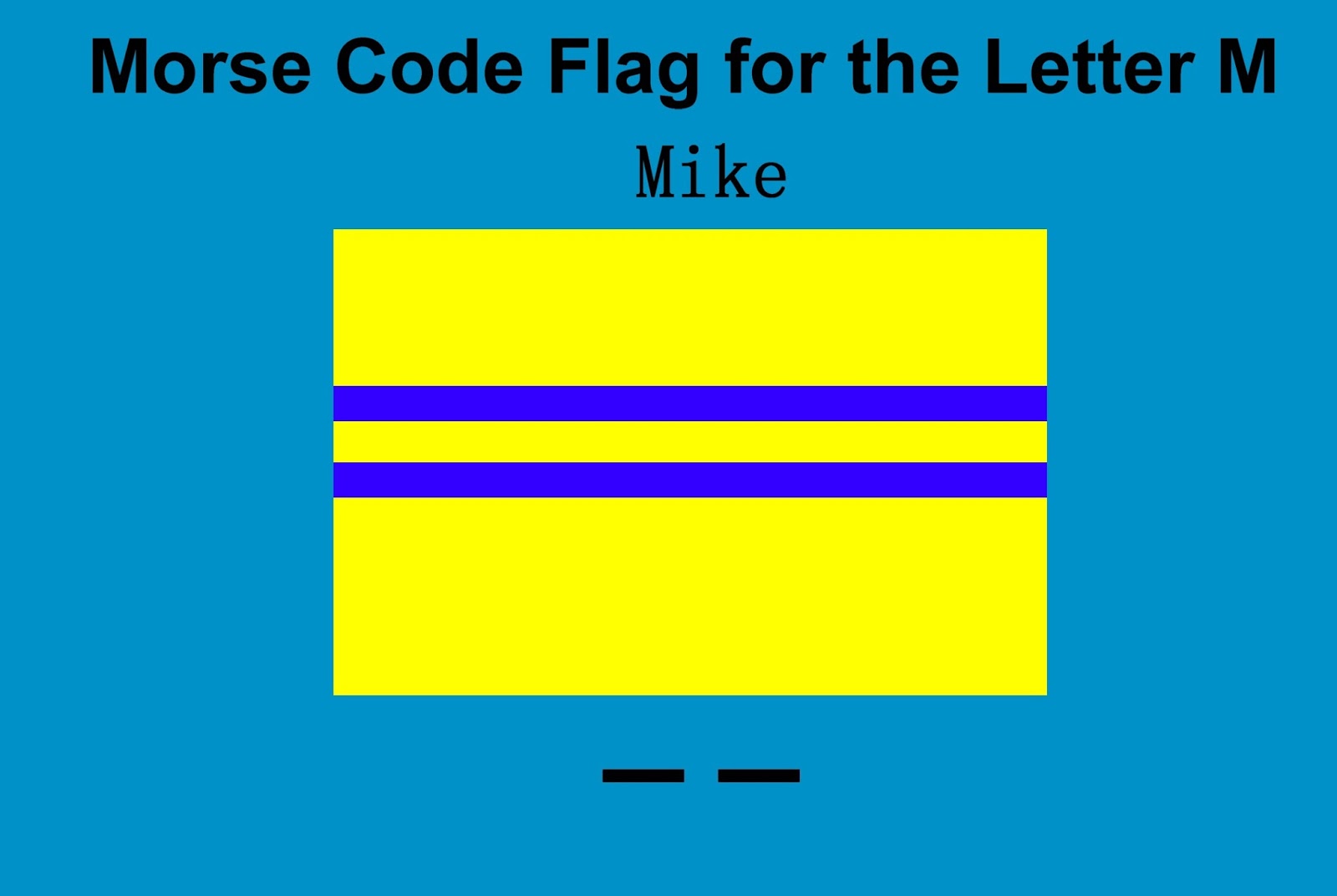 The Voice of Vexillology, Flags & Heraldry: Morse Code Flag for the ...