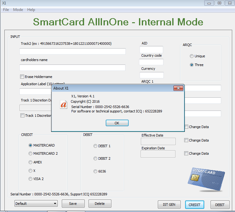 Developer X1 Credit Card Chip Writer Software - missionrang