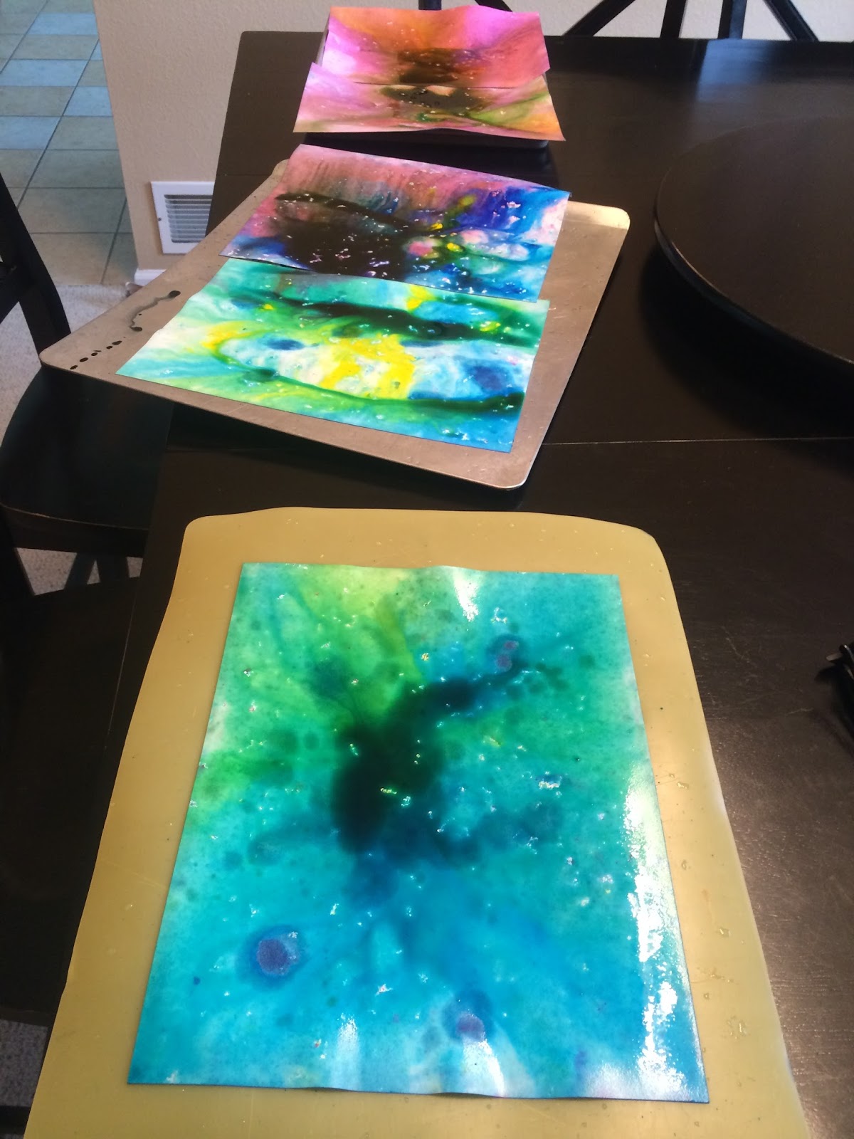 Adventures with the Woods: Make something Monday: Rain splatter art and ...