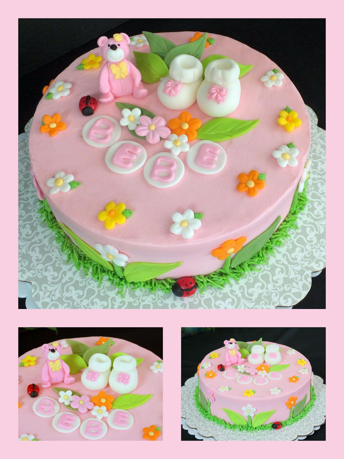 bccakes: Baby booties and bear cake...