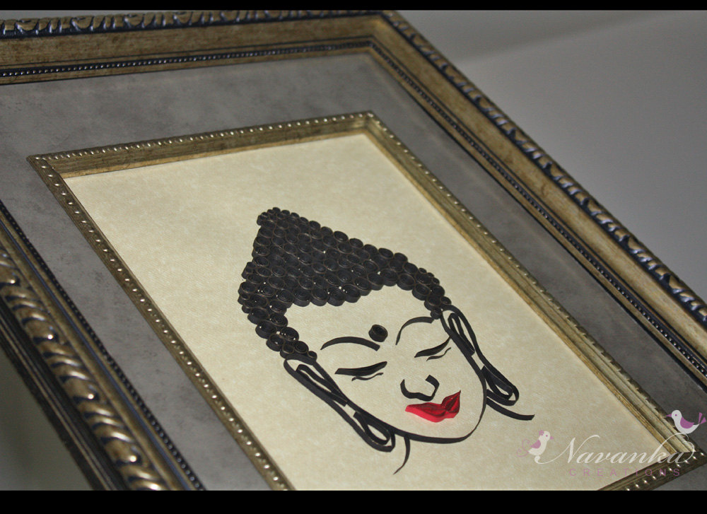Navanka Creations: Buddha Wall Art with Paper Quilling