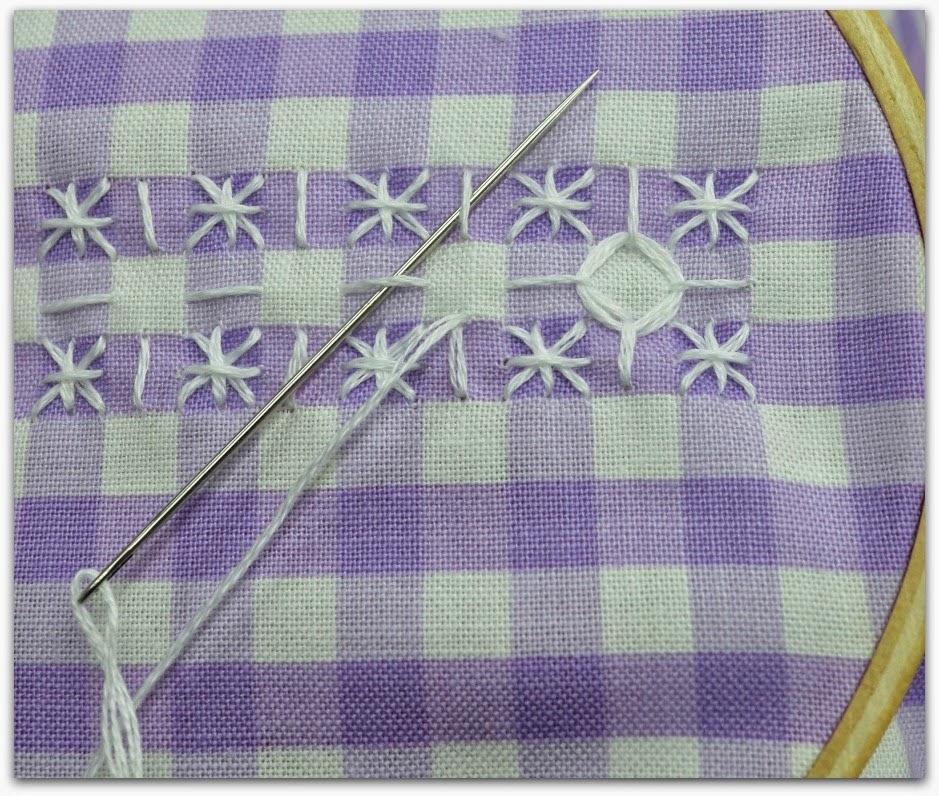 .Quiltscapes.: Hand Stitchery: Chicken Scratch Embroidery!