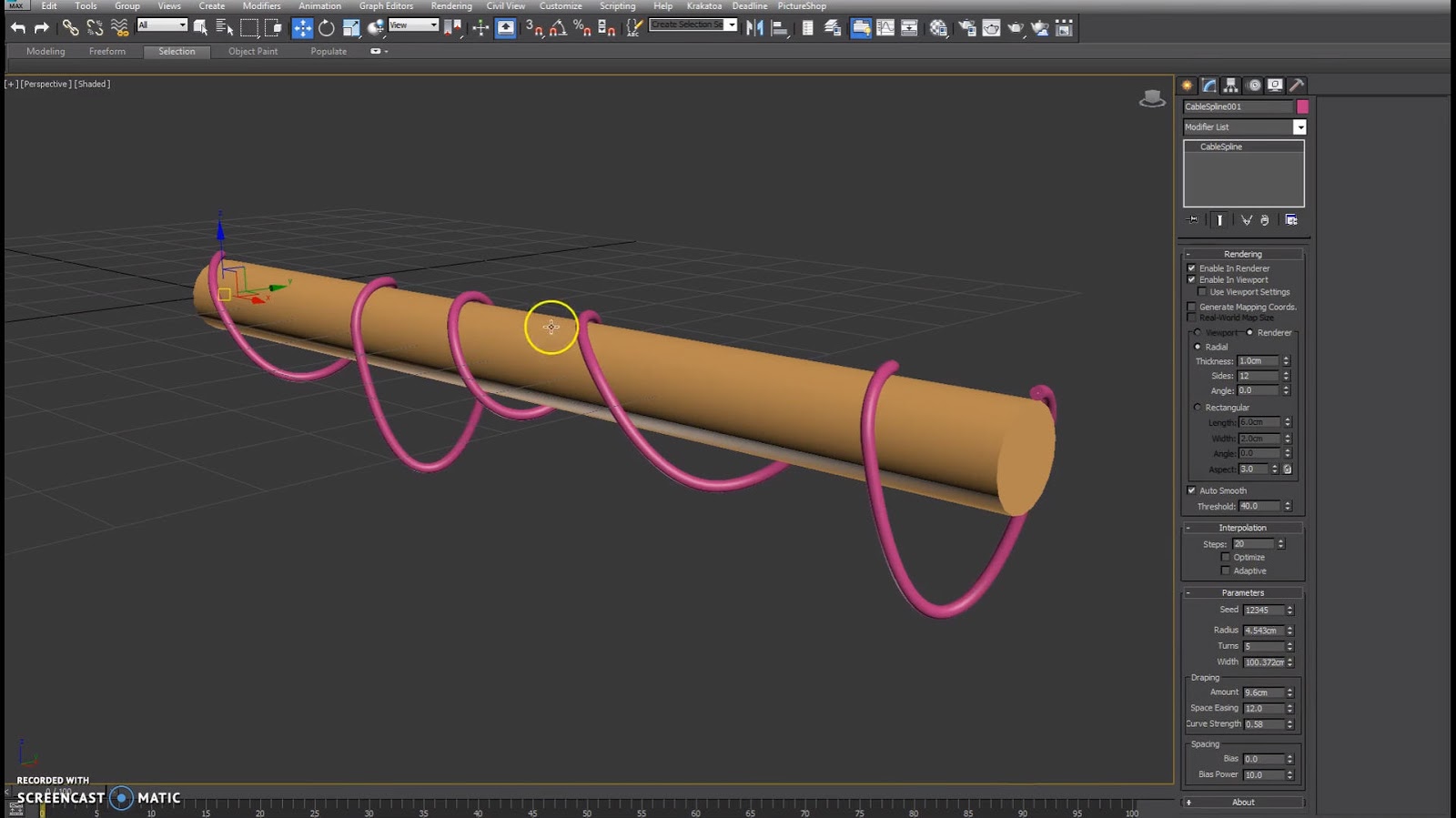 Cables Spline v1.0 for 3ds Max | Script for creating cables in 3ds Max ...