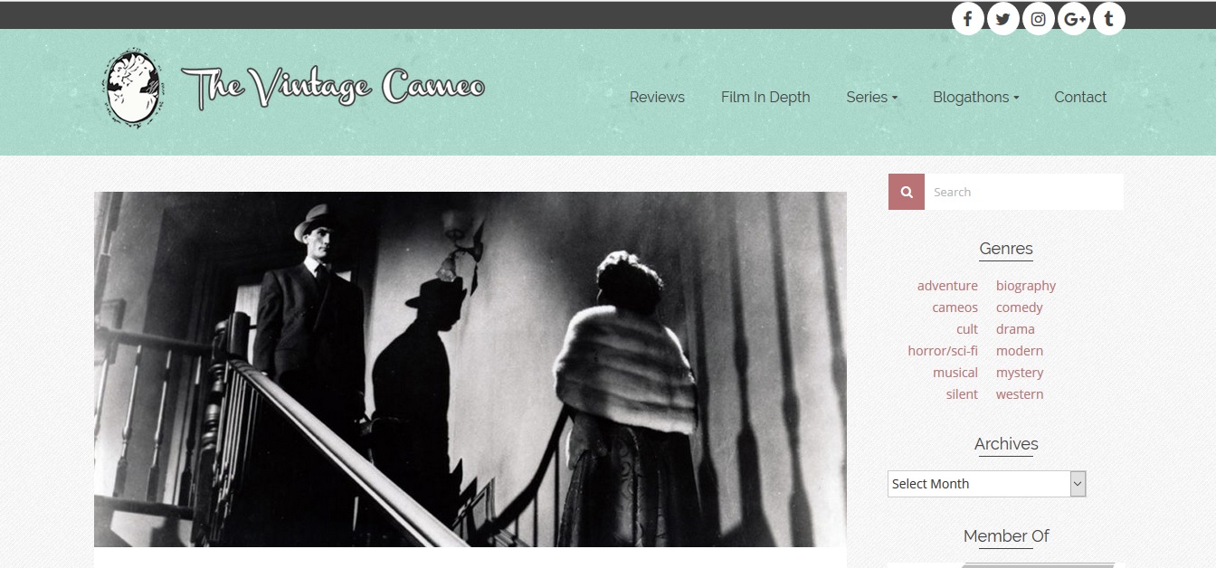 Classic Movie Blog Association: CMBA Blog Profile: The Vintage Cameo