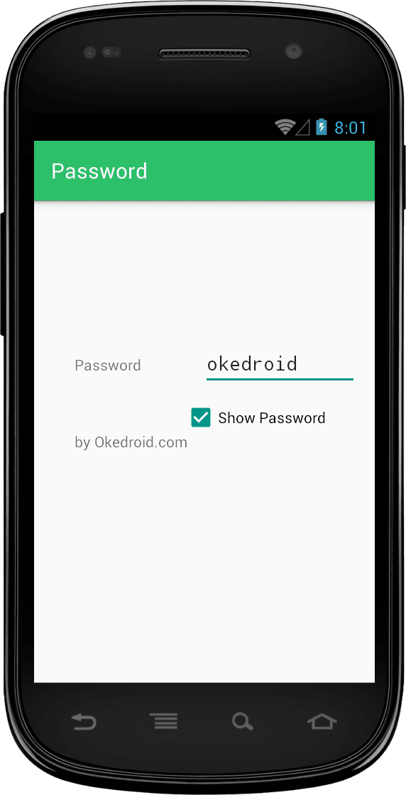 Cara Menerapkan Show/Hide Password Widget Edittext Android - Java Media Kita
