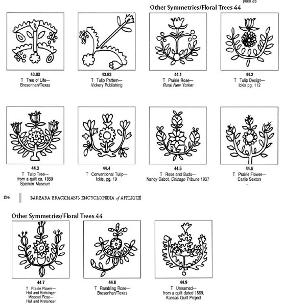 Cloud of Quilt Patterns: Rose Tree: Show Off Piecing