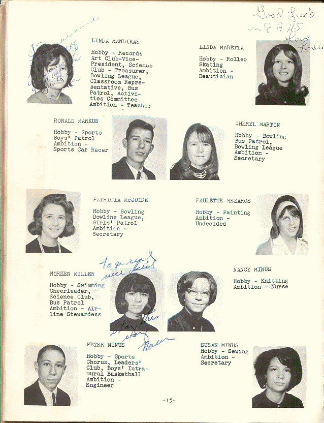 Historic Perth Amboy Virtual Museum: Shull School Yearbook 1966 - Part 3